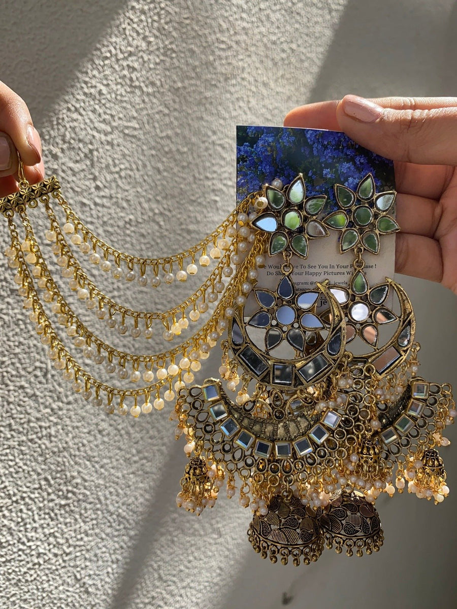 Manzil String Earrings Gold – Retrend Jewels India