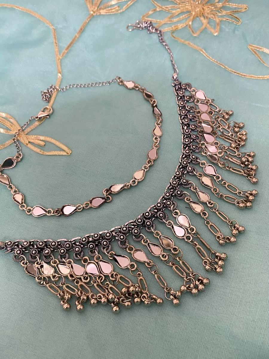 Mirror Layered Necklace – Retrend Jewels India